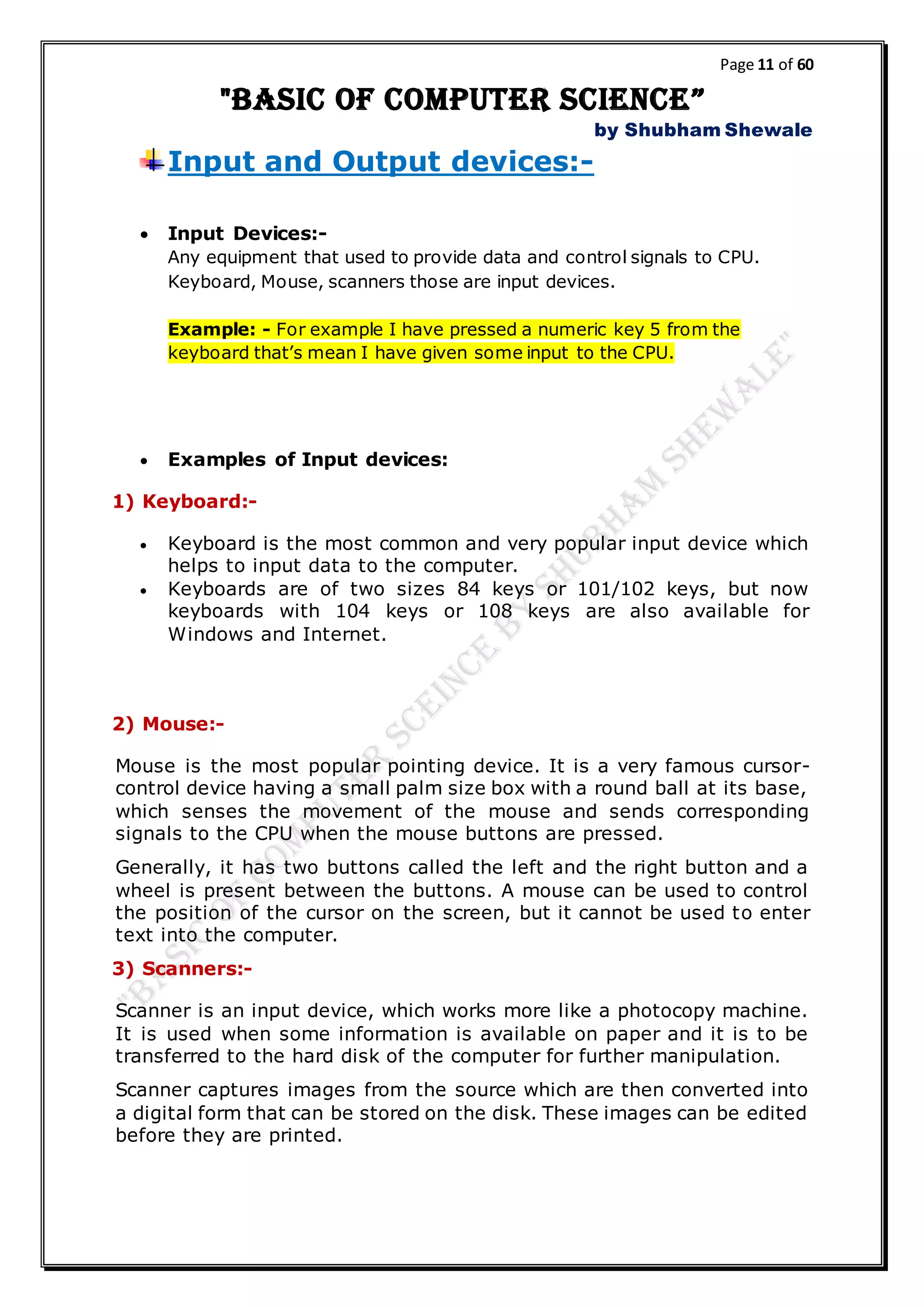 Basic of COMPUTER SCIENCE Presented by Shubham Shewale.pdf