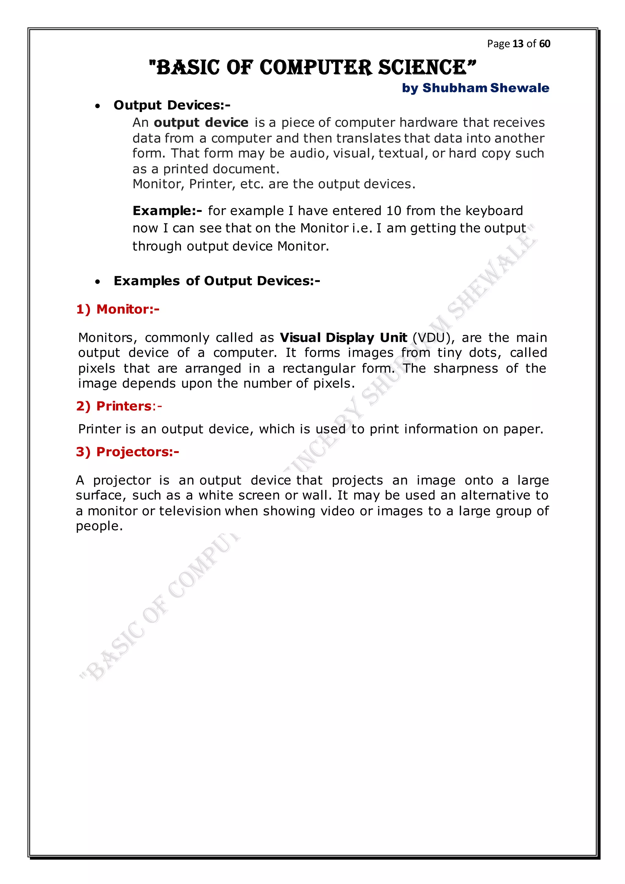 Basic of COMPUTER SCIENCE Presented by Shubham Shewale.pdf