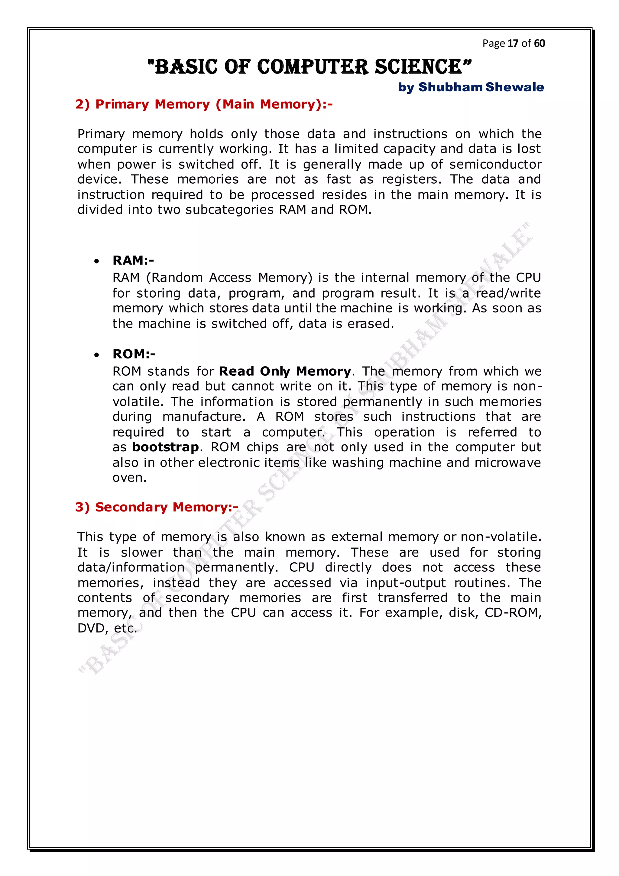 Basic of COMPUTER SCIENCE Presented by Shubham Shewale.pdf