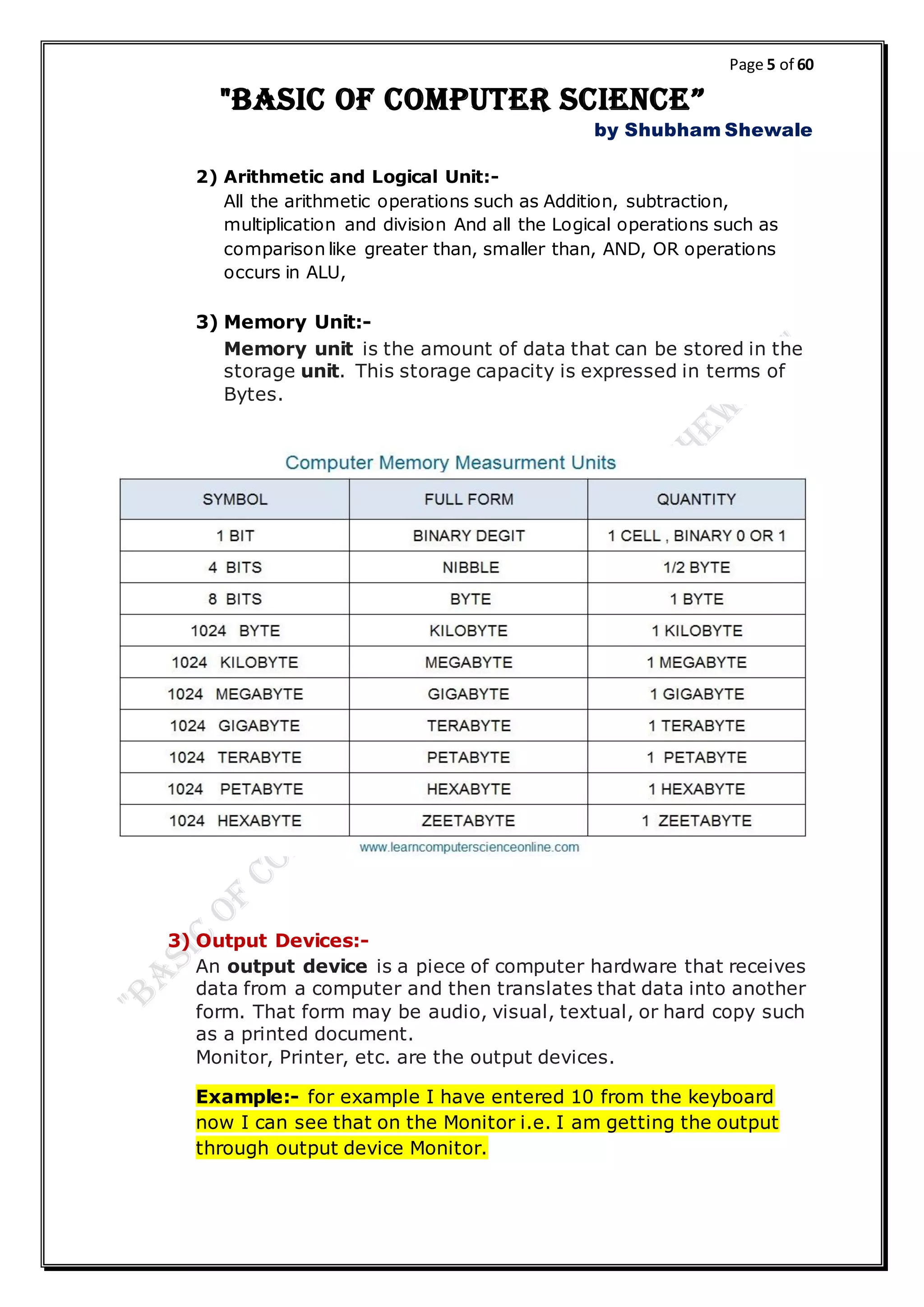 Basic of COMPUTER SCIENCE Presented by Shubham Shewale.pdf