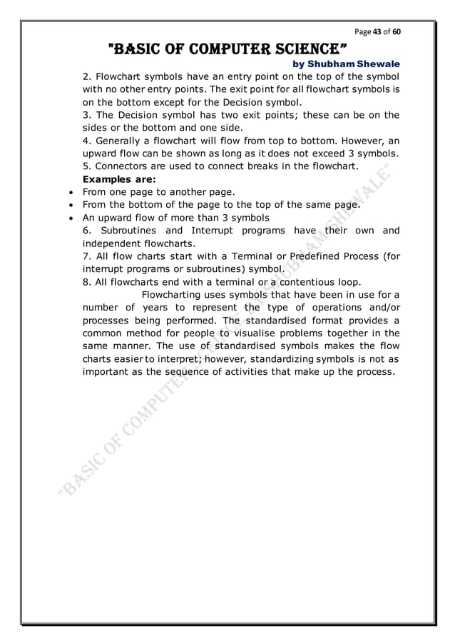 Basic Of Computer Science Presented By Shubham Shewalepdf 