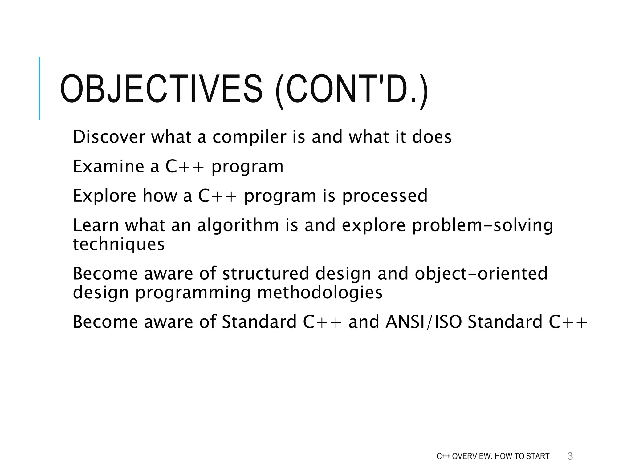 Basic of c++ programming | PPT | Programming Languages | Computing