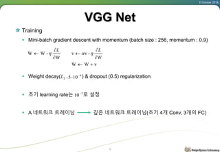 딥러닝 중급 - AlexNet과 VggNet (Basic of DCNN : AlexNet and VggNet) | PDF