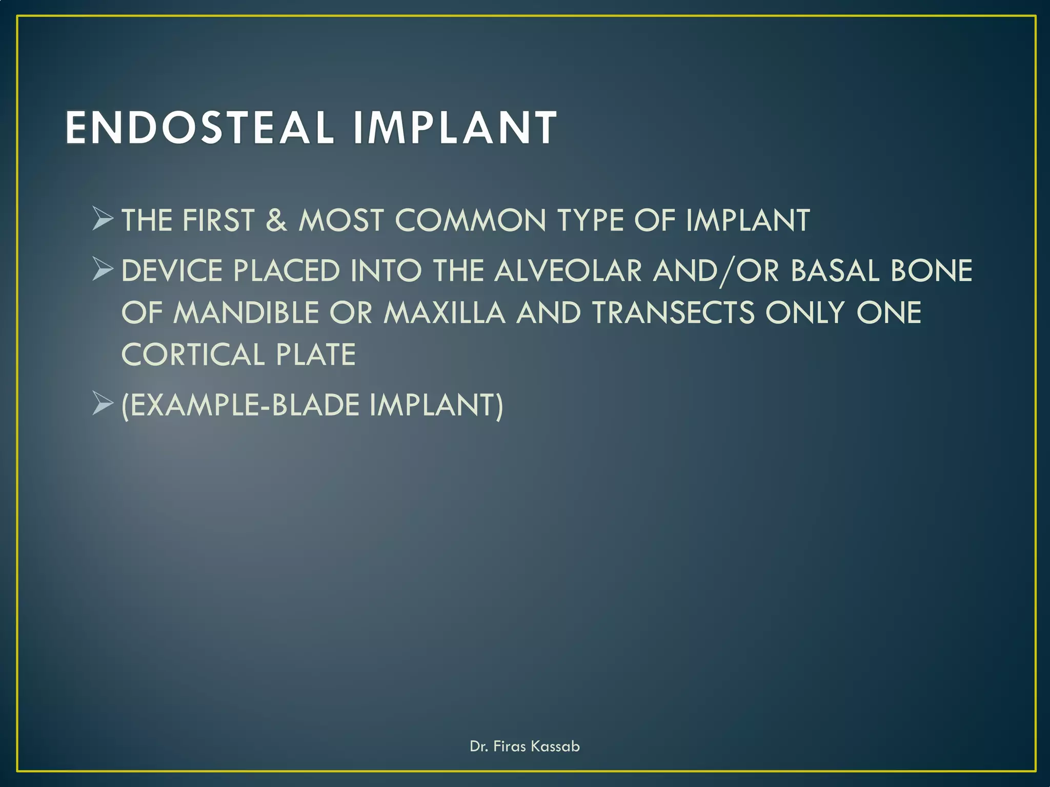 Basic of dental implant | PDF