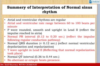 Basic of ecg interpretation | PPTX