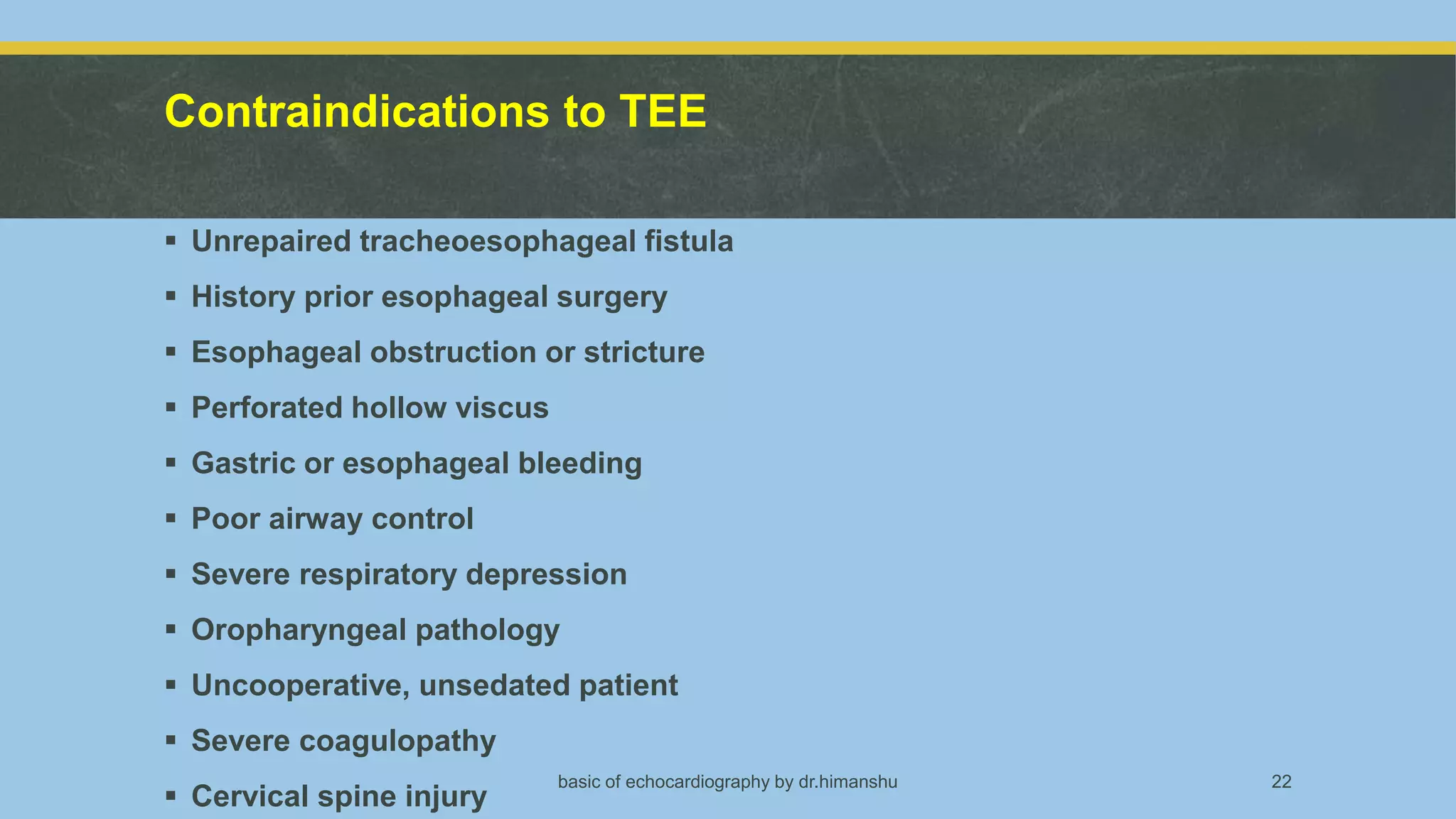 Echocardiography basics | PPTX
