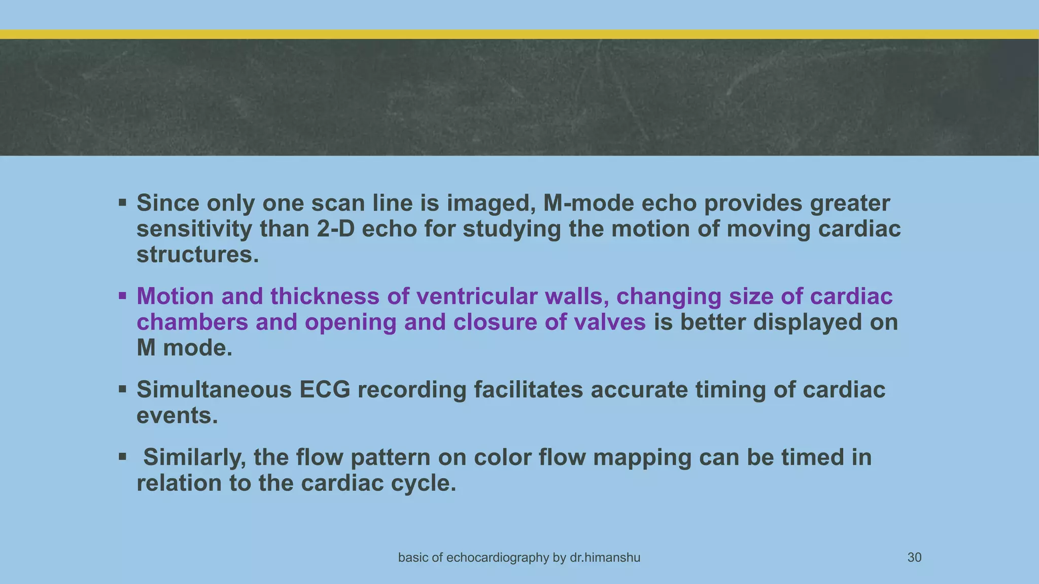 Echocardiography basics | PPTX