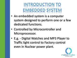 Fundamentals of embedded system and electronics | PPT