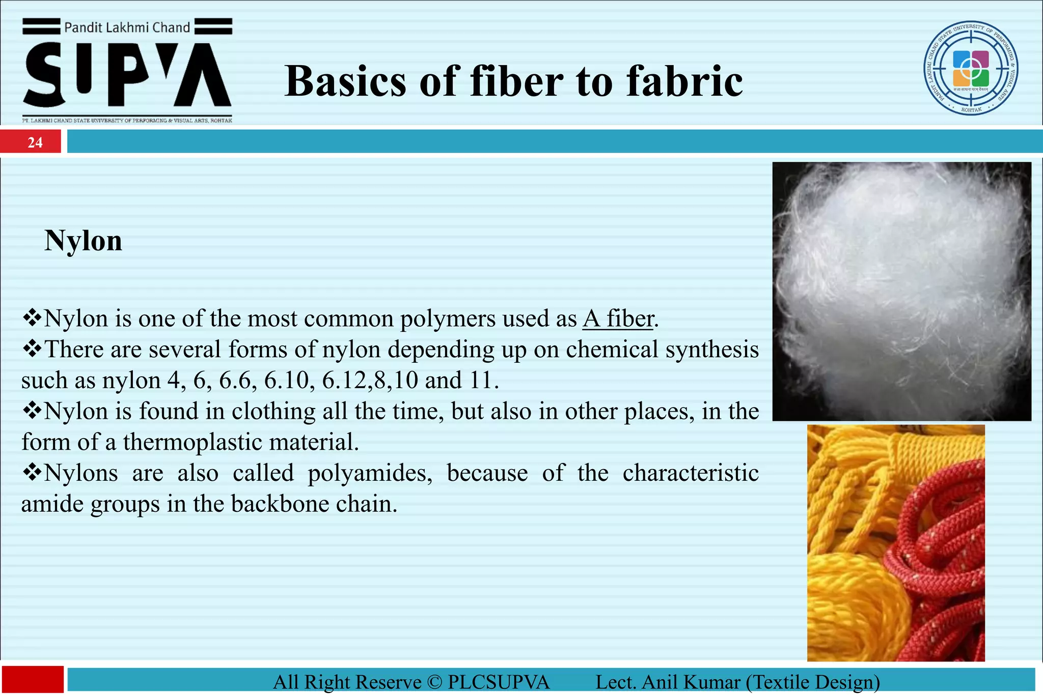 Fiber, Yarn & Fabric I Basic of fabric I Fiber Classification I Yarn ...