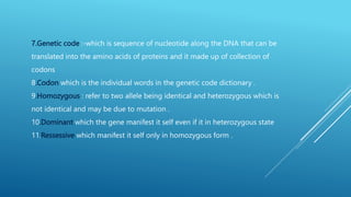Basic Of Genetic.pptx ..story starting . | PPTX | Genetics | Science