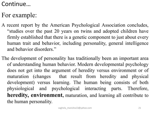 Basic of human nature