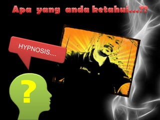 Basic of hypnosis | PPTX
