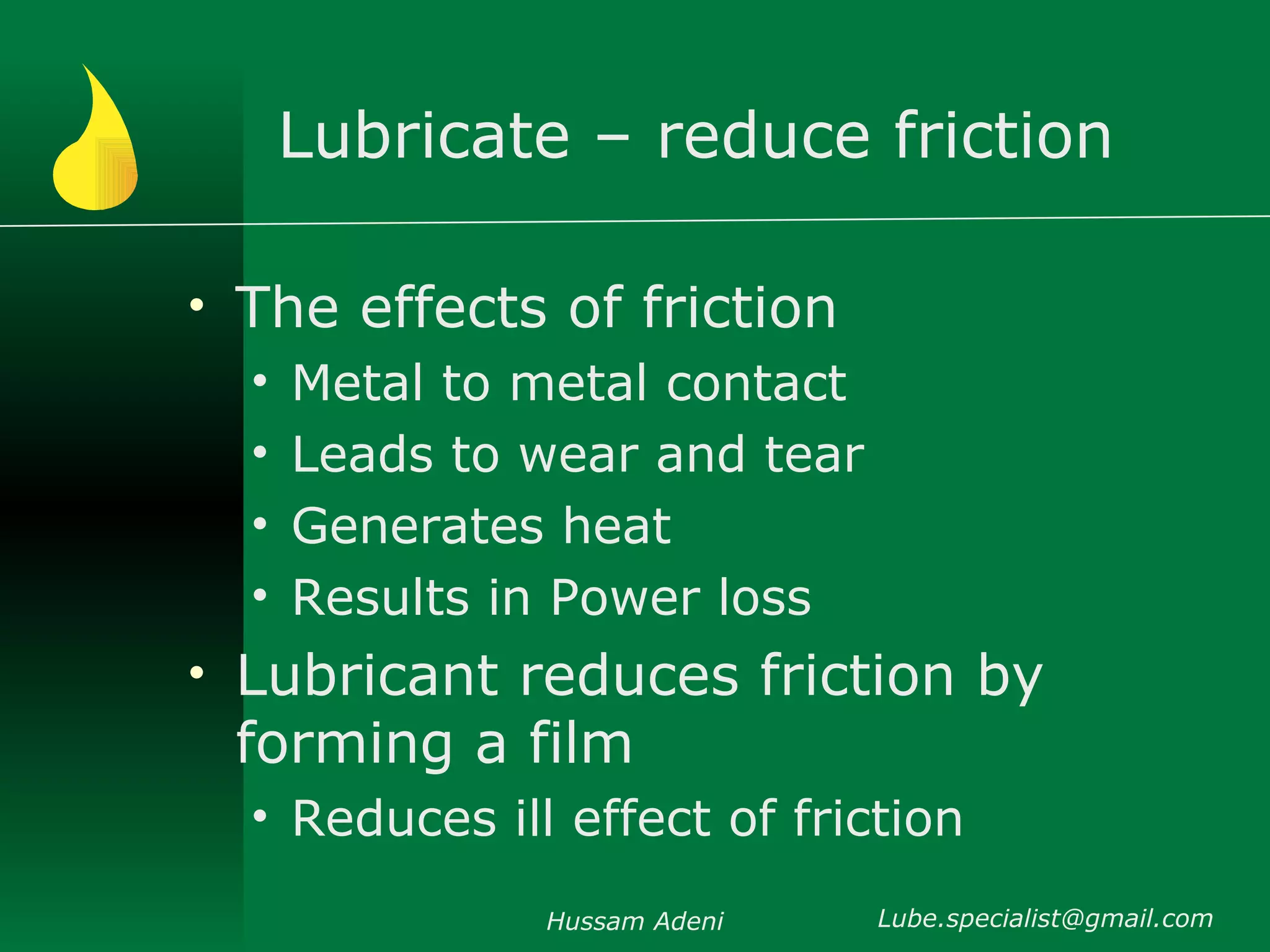 Basic Of Lubricants and Lubrication | PPS