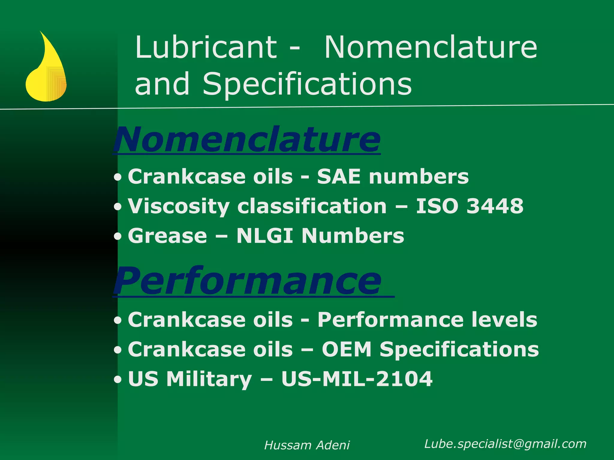 Basic Of Lubricants and Lubrication | PPS