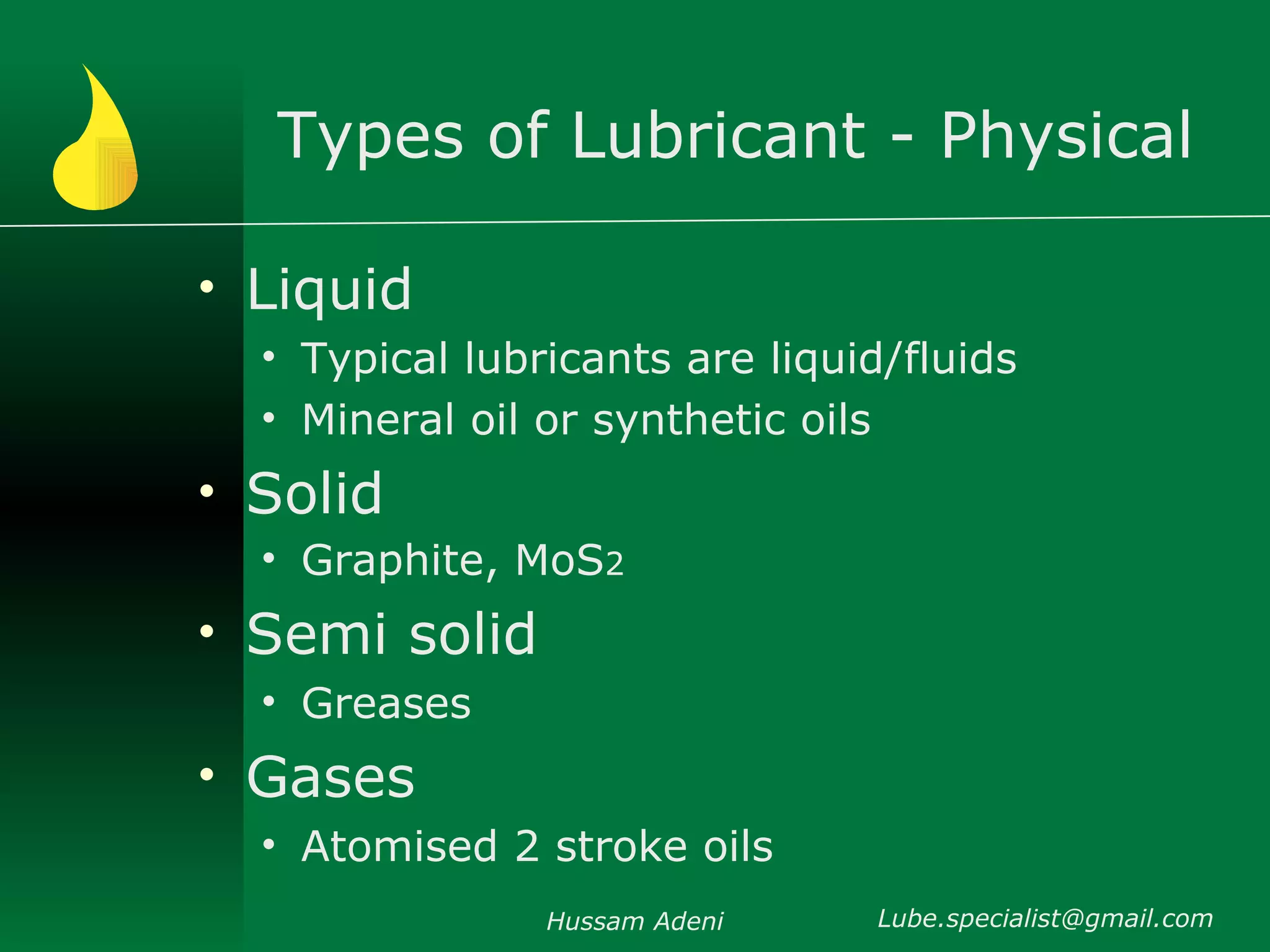 Basic Of Lubricants and Lubrication | PPS