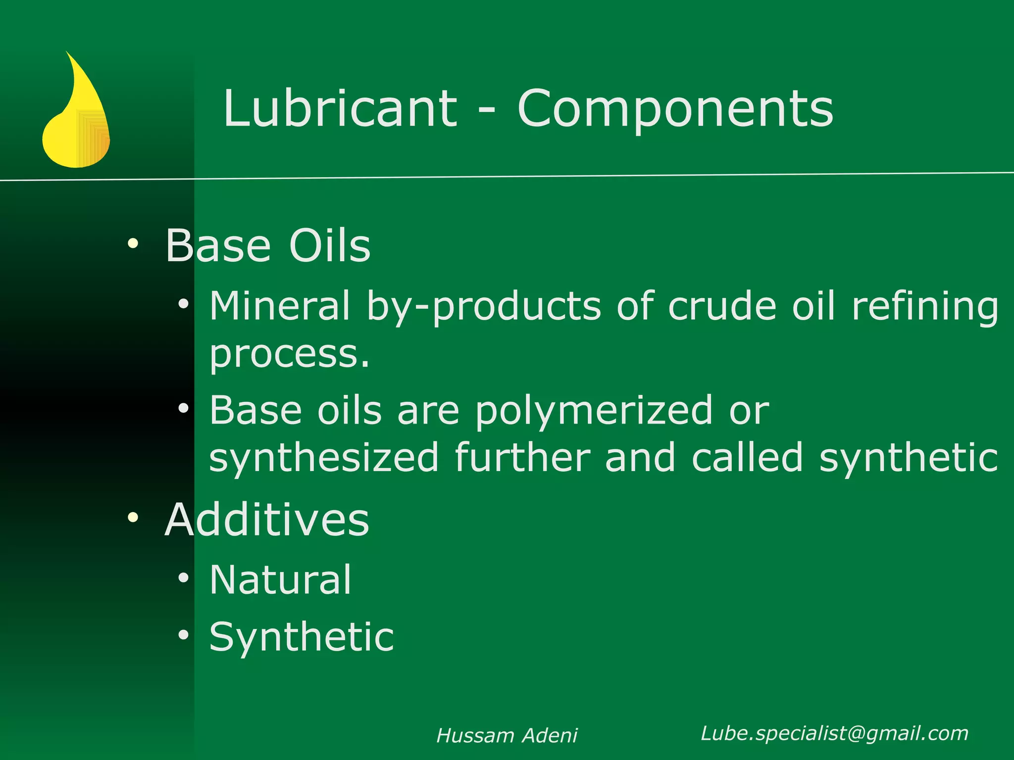Basic Of Lubricants and Lubrication | PPS
