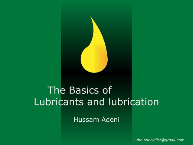 Basic Of Lubricants and Lubrication | PPS | Chemistry | Science