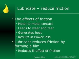 Basic Of Lubricants and Lubrication | PPS