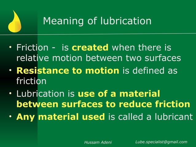 Basic Of Lubricants and Lubrication | PPS | Chemistry | Science