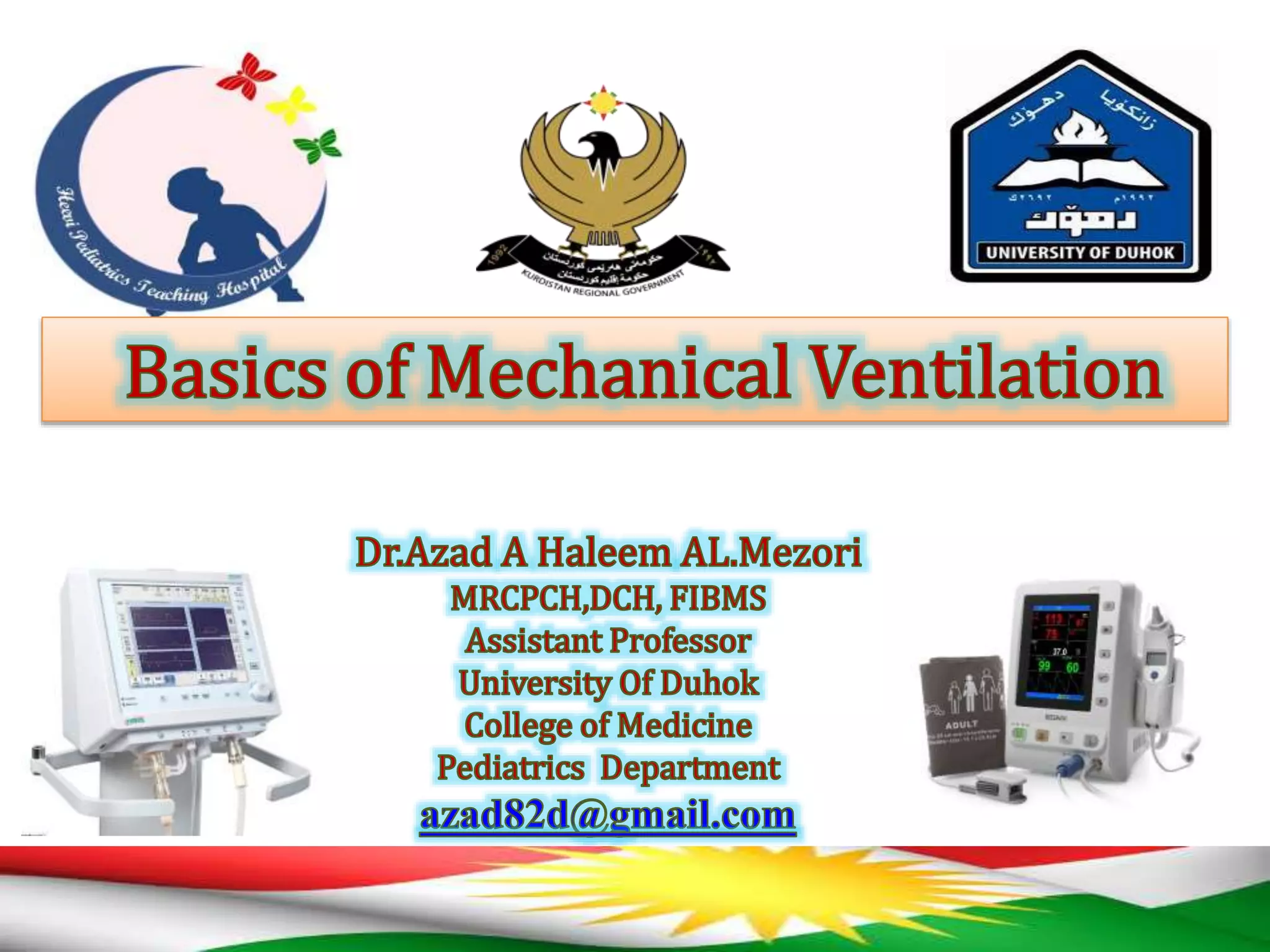 Basic of mechanical ventilation | PPTX