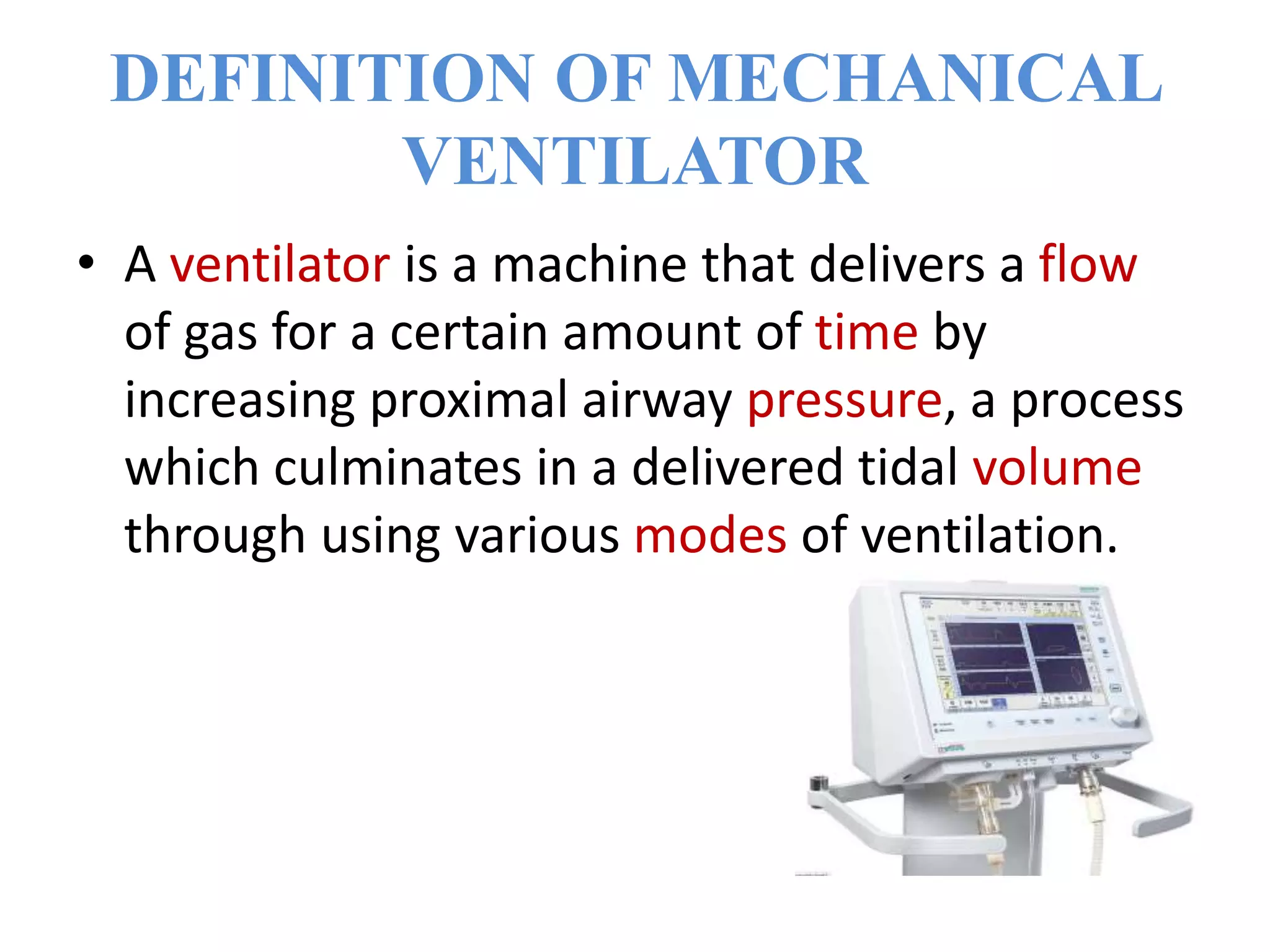 Basic of mechanical ventilation | PPTX