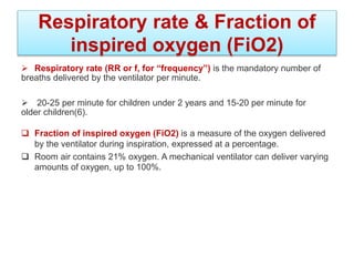 Basic of mechanical ventilation | PPTX