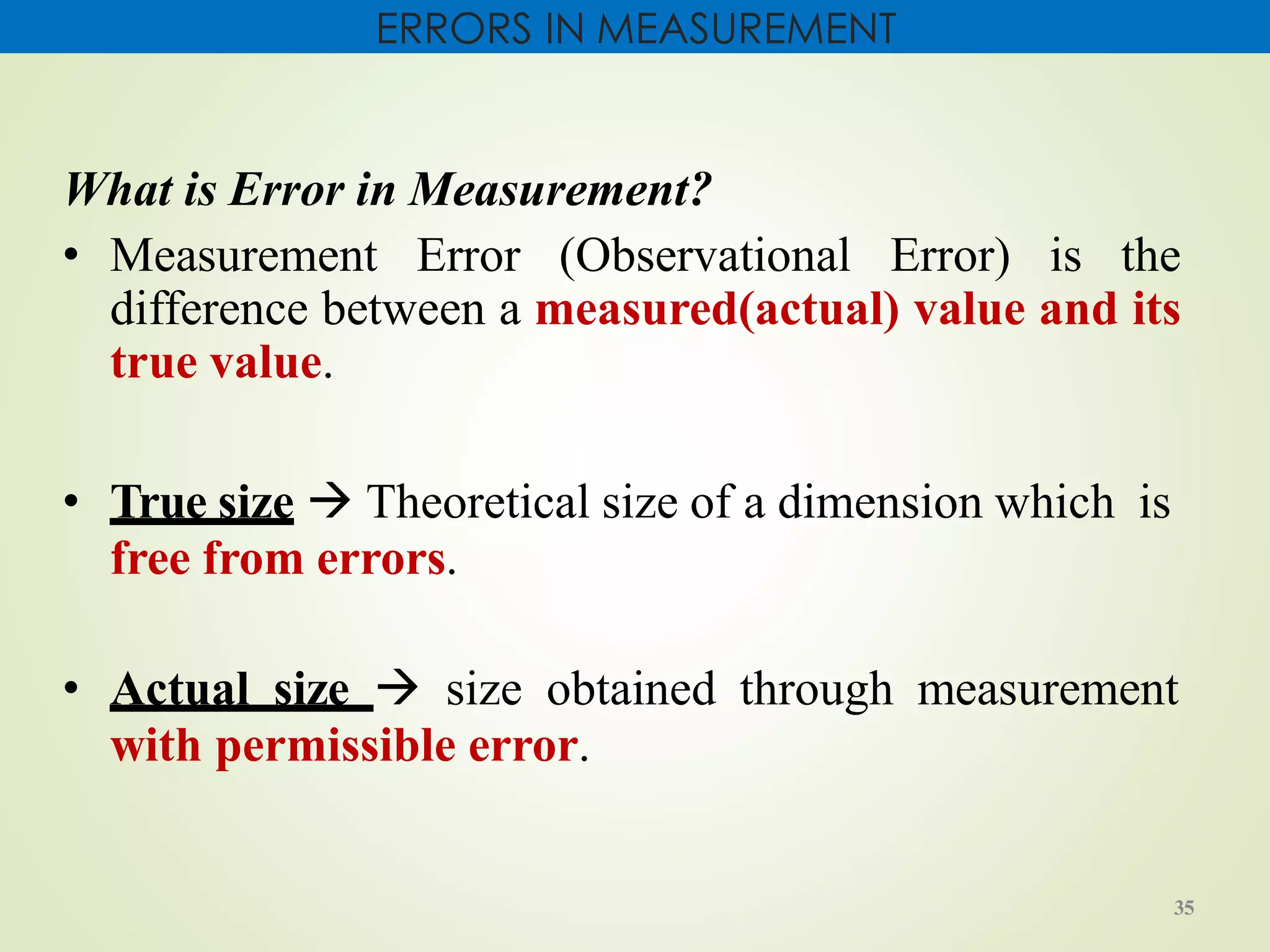 Basic of metrology | PDF