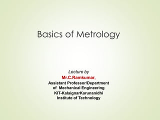 Basic of metrology | PDF