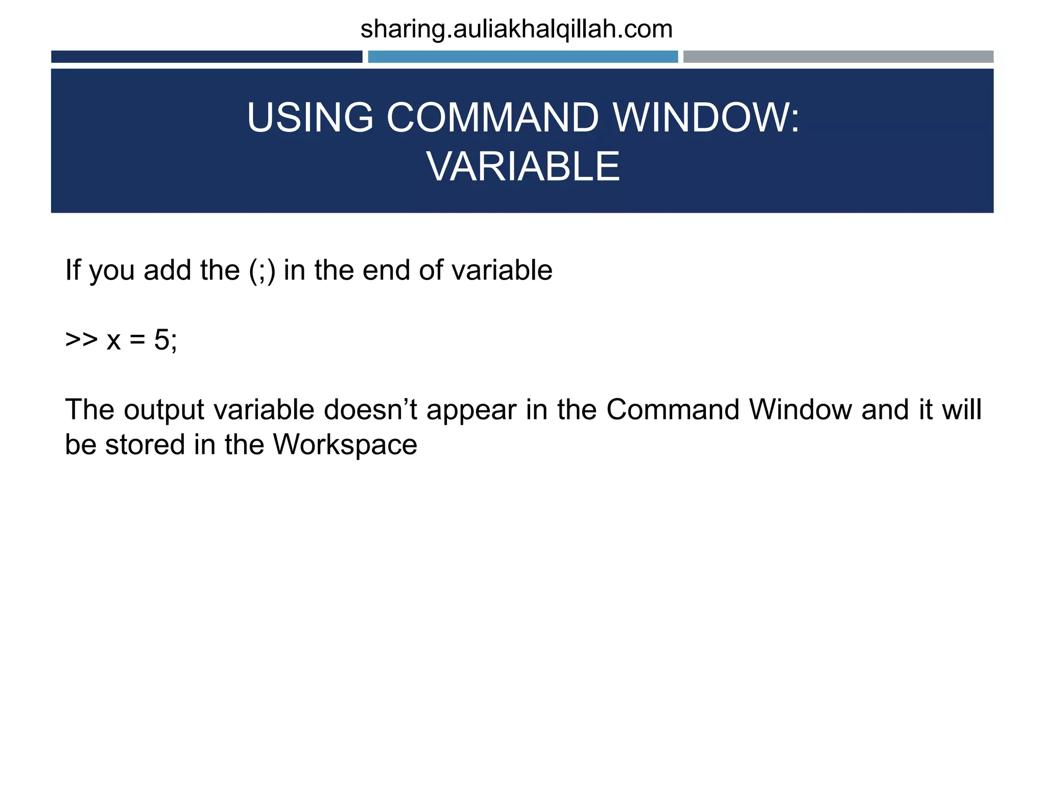 Basic Of Octave Matlab Programming Language Pptx Programming