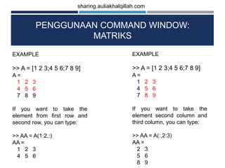 Basic of octave matlab programming language | PPTX