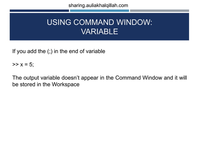 Basic Of Octave Matlab Programming Language Pptx Programming