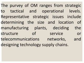 Basic of Operation Management | PPT