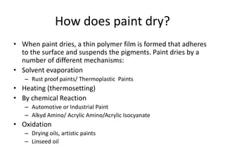 Introduction of Basic of Paint Technology | PPTX