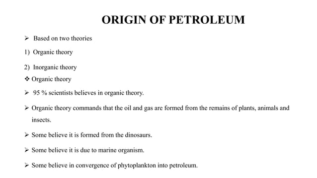 Basic of petroleum | PPTX | Chemistry | Science