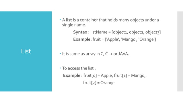 Basic Of Python Hands On Session Ppt