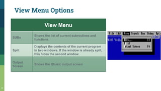 Basic of qbasic | PDF