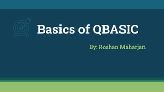 Basic of qbasic | PDF