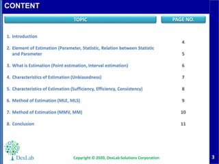 Basic of Statistical Inference Part-III: The Theory of Estimation from Dexlab Analytics | PPT
