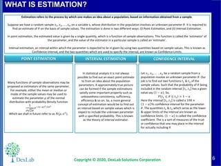 Basic of Statistical Inference Part-III: The Theory of Estimation from Dexlab Analytics | PPT