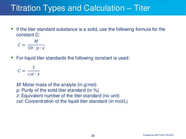 Basic of titration