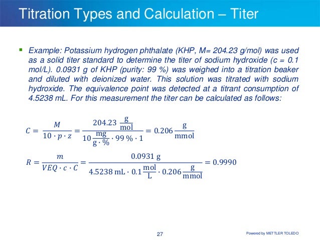 Basic of titration