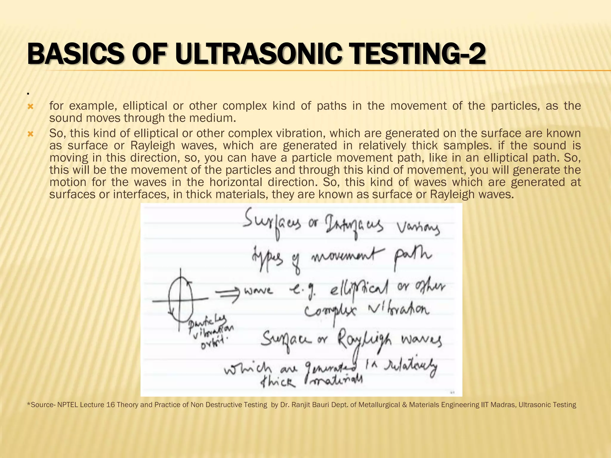 Basic of ultrasonic testing part 2 by rohit sahu | PPT Basic of ultrasonic testing part 2 by rohit sahu | PPT