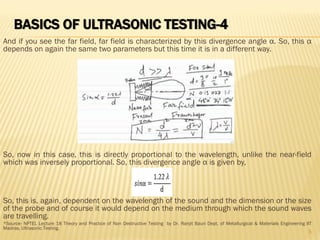 Basic of ultrasonic testing part 4 by rohit sahu- | PDF