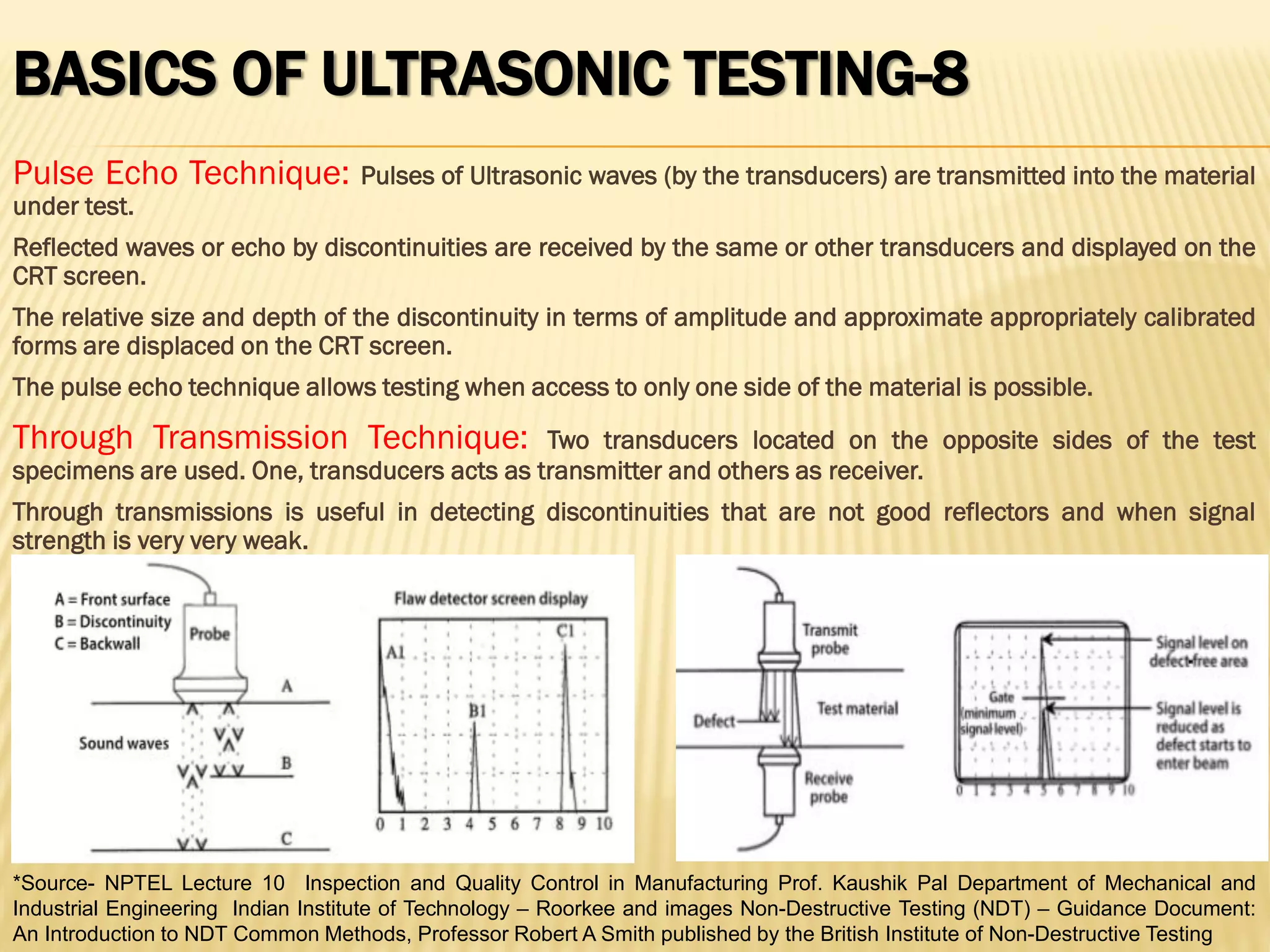Basic of ultrasonic testing part 8 by rohit sahu | PPT