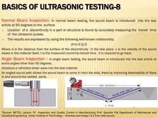 Basic of ultrasonic testing part 8 by rohit sahu | PPT