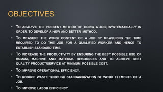 Basic of work study | PPTX