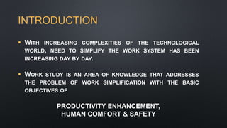 Basic of work study | PPTX