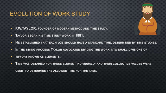 History of workstudy - Workmeasurement - Job design | PPTX | Resume Writing and Advice | Job Search