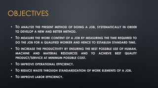 Basic of work study, work measurement & job design om | PPTX | Resume ...