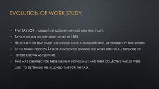 Basic of work study, work measurement & job design om | PPTX | Resume ...